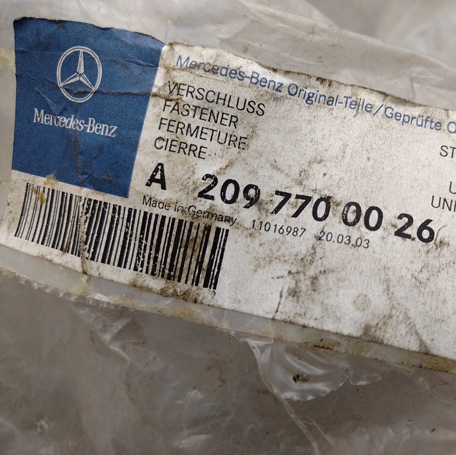 Mercedes-Benz CLK W209 Convertible Roof Lock Latch A2097700026 for sale ...