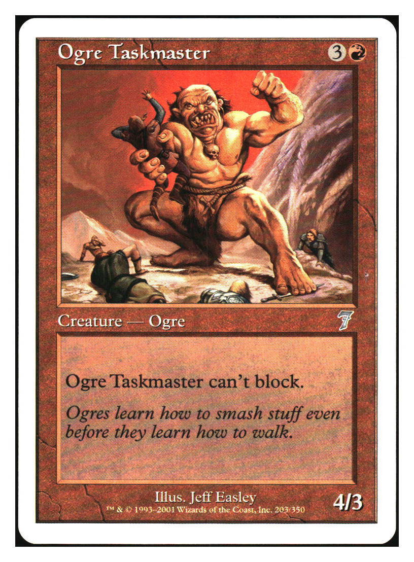 Ogre Taskmaster 7th Edition MTG - NM+ | eBay