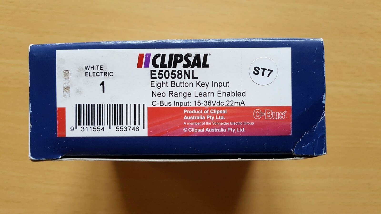 CLIPSAL E5058NL C-BUS ,Eight Button Key Input,2 ,Neo Range Learn ...