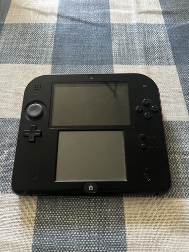 Nintendo 2DS Handheld Game Console Black/Red Tested - Charger Included ...