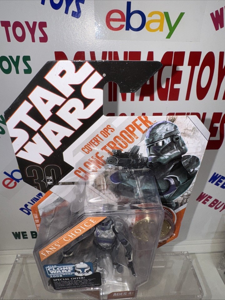 Star Wars The Clone Wars COVERT OPS CLONE TROOPER Figure NIB | 30 77-07 ...