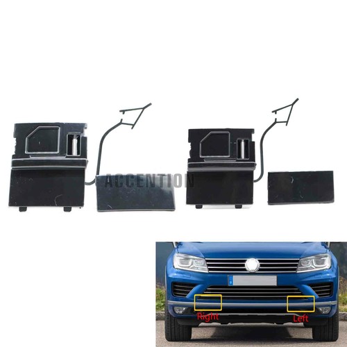 For VW Touareg 2015 - L+R Side Front Bumper Tow Eye Cover Cap ...