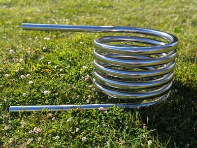 32mm water heater coil - stainless steel - bathtub, stock tank, barrel ...