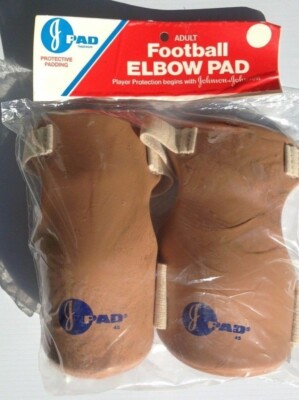 J-Pad Adult Size Elbow J Pads, Johnson & Johnson Sport Football Pad 1 ...