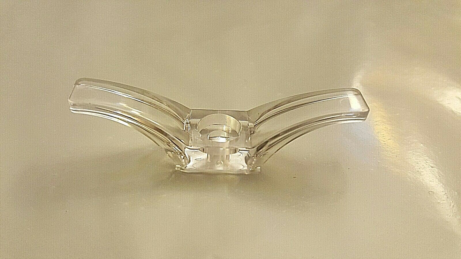 QTY 8 Window Blind Cord Cleats Clear with screws "Pet / Child Safety ...