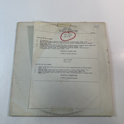 Terry Callier Fire On Ice 1978 Electra Records Test Pressing LP | eBay
