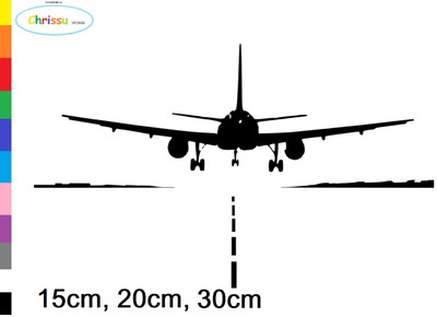 Flugzeug Aufkleber Auto und Wandtattoo Pilot Airbus Linienmaschiene ...