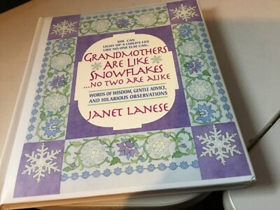 GRANDMOTHERS ARE LIKE SNOWFLAKES....NO TWO ARE ALIKE HB BOOK | eBay