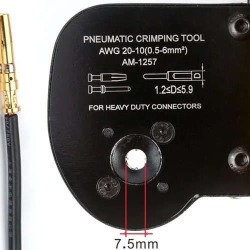 Pneumatic Air Terminals Four Core Coaxial Crimper Heavy Duty Connectors ...