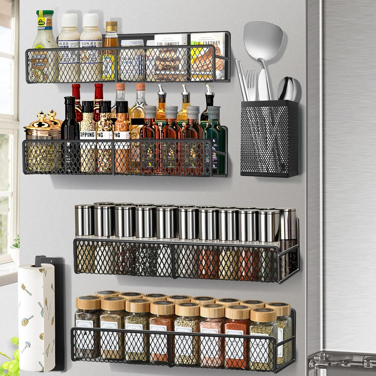 Diy Magnetic Spice Rack