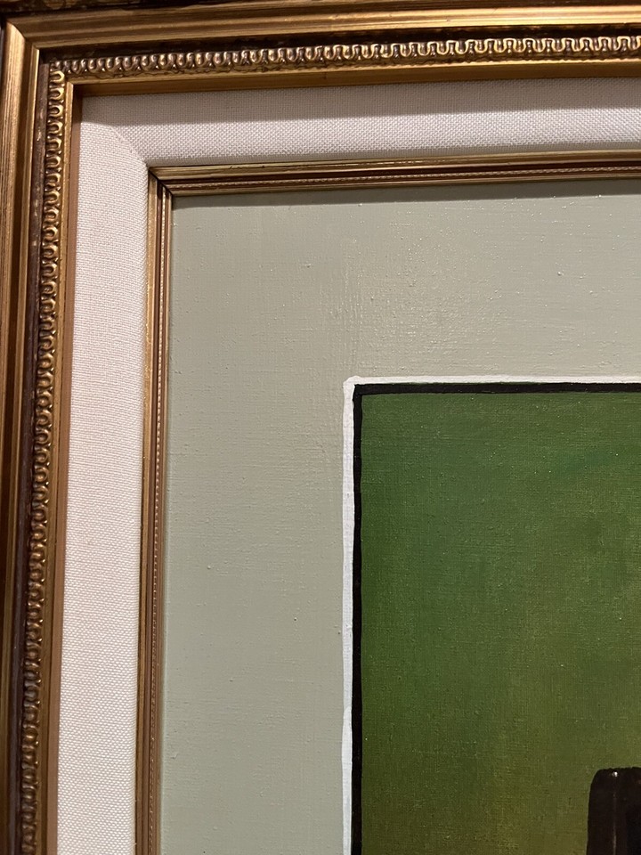 J Perrier Original Oil on Canvas Still Life Painting in Gilded Frame ...