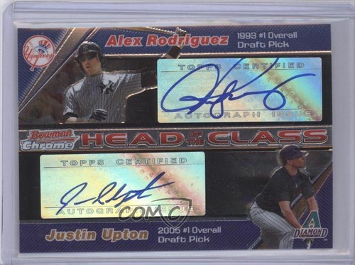 2006 Bowman Draft /174 Alex Rodriguez Justin Upton #HOC-RU Rookie Auto ...