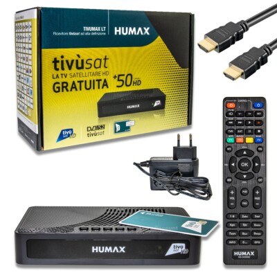 Humax TIVUMAX Satelliten Receiver mit aktivierten Tivusat HD Karte ...