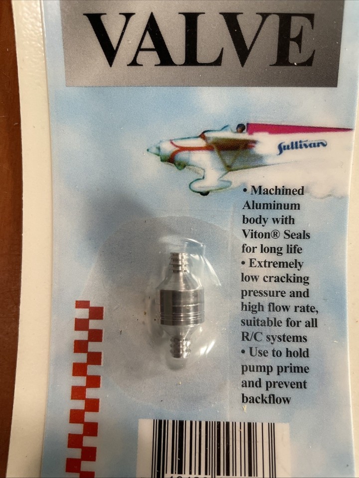 Sullivan S756 756 Aluminum Anti Siphon RC Airplane Gas Nitro Check ...