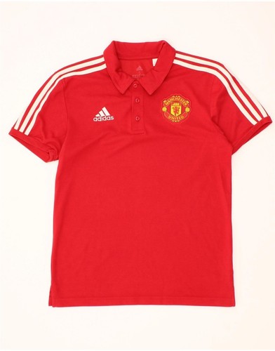 ADIDAS Mens Manchester United Polo Shirt Small Red Cotton CV57 | eBay