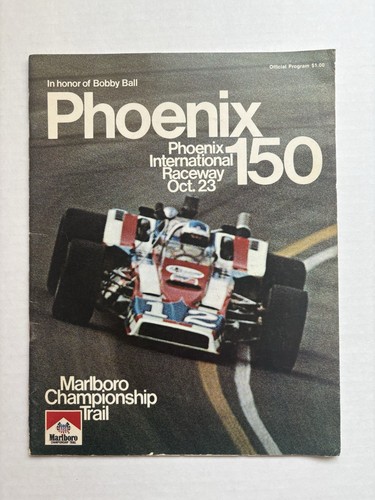 1971 Phoenix International Raceway October 23, 1971 Official Program | eBay