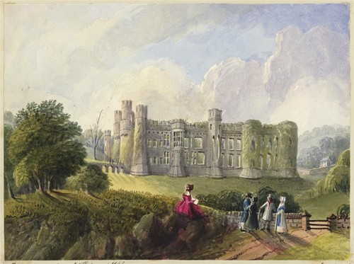 Mary Webster (1794-1883) - Watercolour Painting - Herstmonceux Castle ...