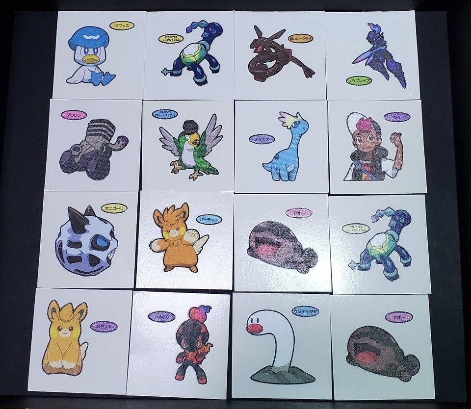 Pokemon Deco chara Sticker Seal Lot Daiichi Pan Pokemon Bread 38PCS ...