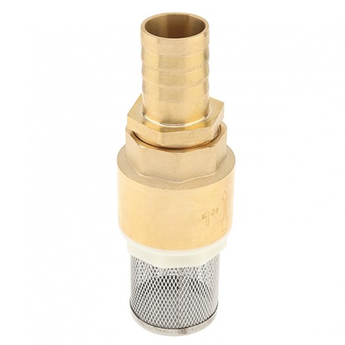 1" DN25 Brass Foot Valve Check Valve Non Return Water Pump 25mm Hose ...