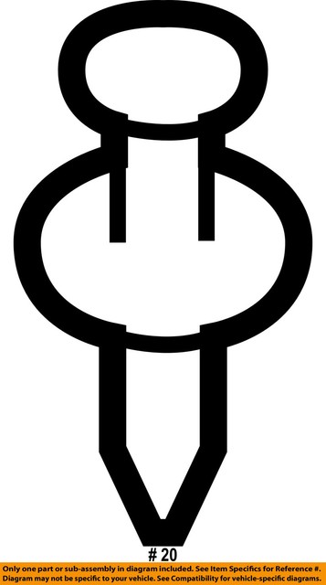 Ford OEM Rear Bumper-absorber Clip Left W705436S300 for sale online | eBay