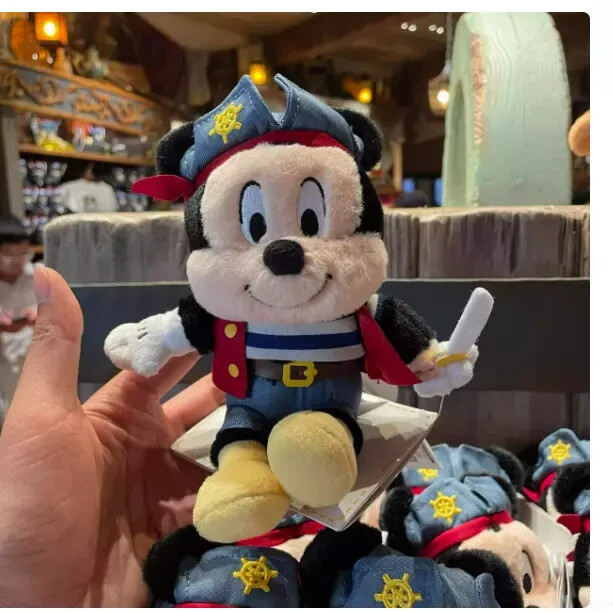 Authentic Shanghai Disney Pirate Mickey Shoulder Pal Magnet Plush toy ...