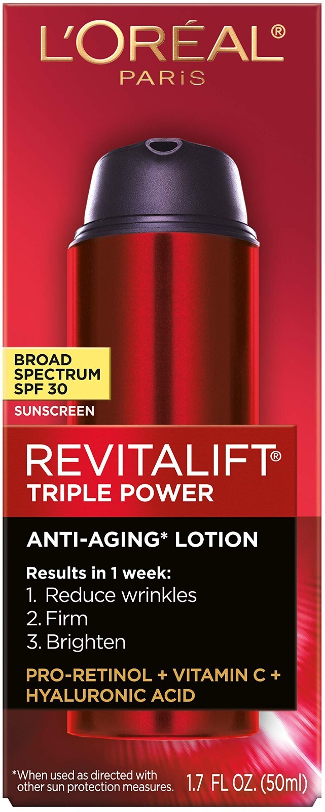 L'Oreal Revitalift Triple Power Anti Aging Lotion SPF 30 1.7oz. | eBay