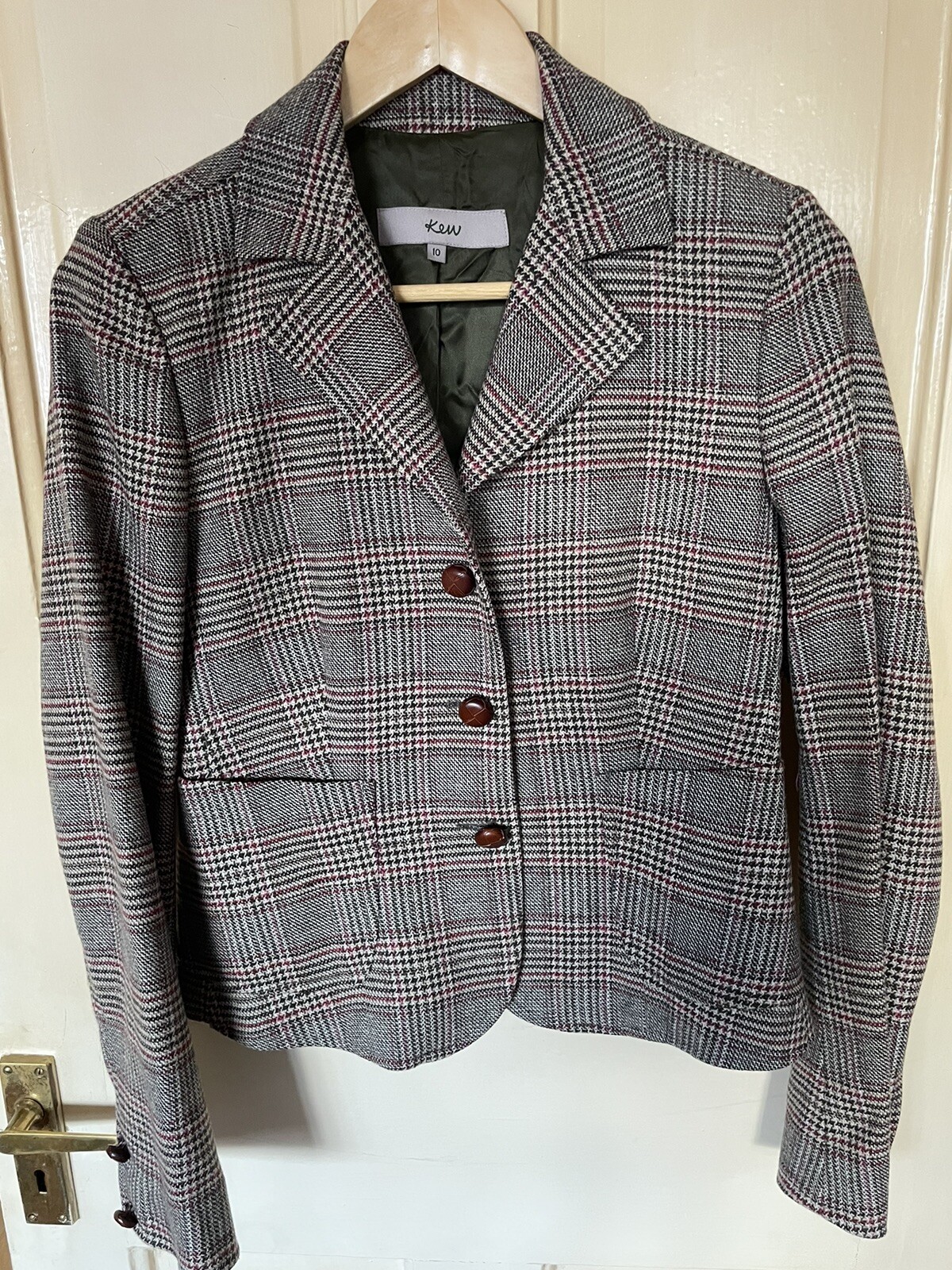 Kew check wool blazer 10 - Gem