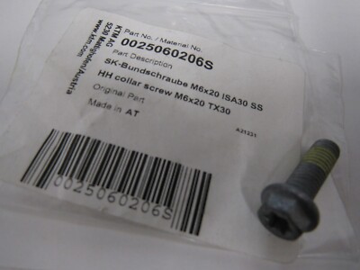 GENUINE OEM KTM HH COLLAR SCREW (M6x20 TX30)/ PART# 0025060206S | eBay