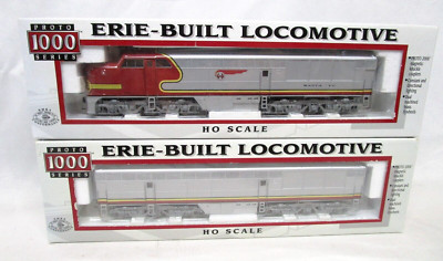 Proto HO Scale ATSF Santa Fe War Bonnet Erie Built Diesel Locomotive AB ...