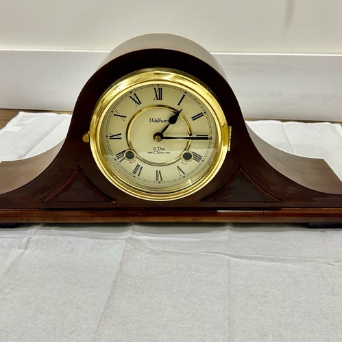 Waltham 31 Day Chime Wood Mechanical Mantle Clock missing key | eBay