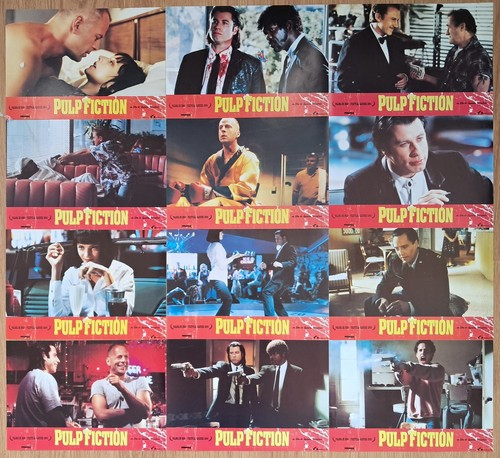 Pulp Fiction ORIGINAL Spanish '94 LOBBY CARD SET Quentin Tarantino John ...