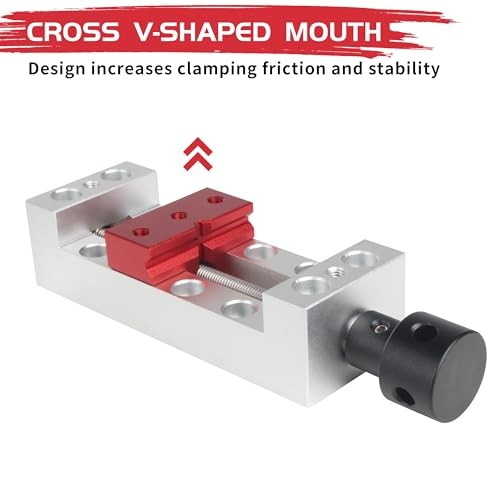 Mini Flat Clamp, Aluminum Flat Bench Vise, Drill Press Vice Fixing 65MM ...