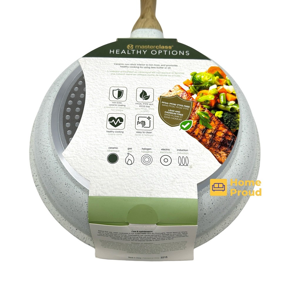 Masterclass Frying Pan Skillet Non-Toxic Ceramic Coating Nonstick 11 ...