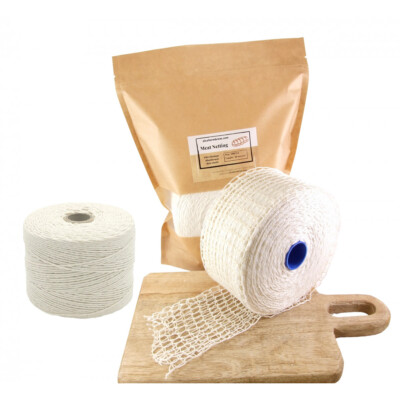Meat Net + Cooking Twine - Meat Netting, Kitchen String, Ham Netting ...