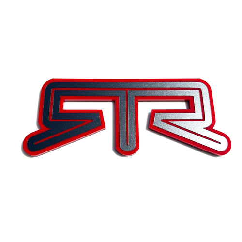 (1) RED RTR Emblem Fits FORD MUSTANG Rear Deck Lid Badge Nameplate ...