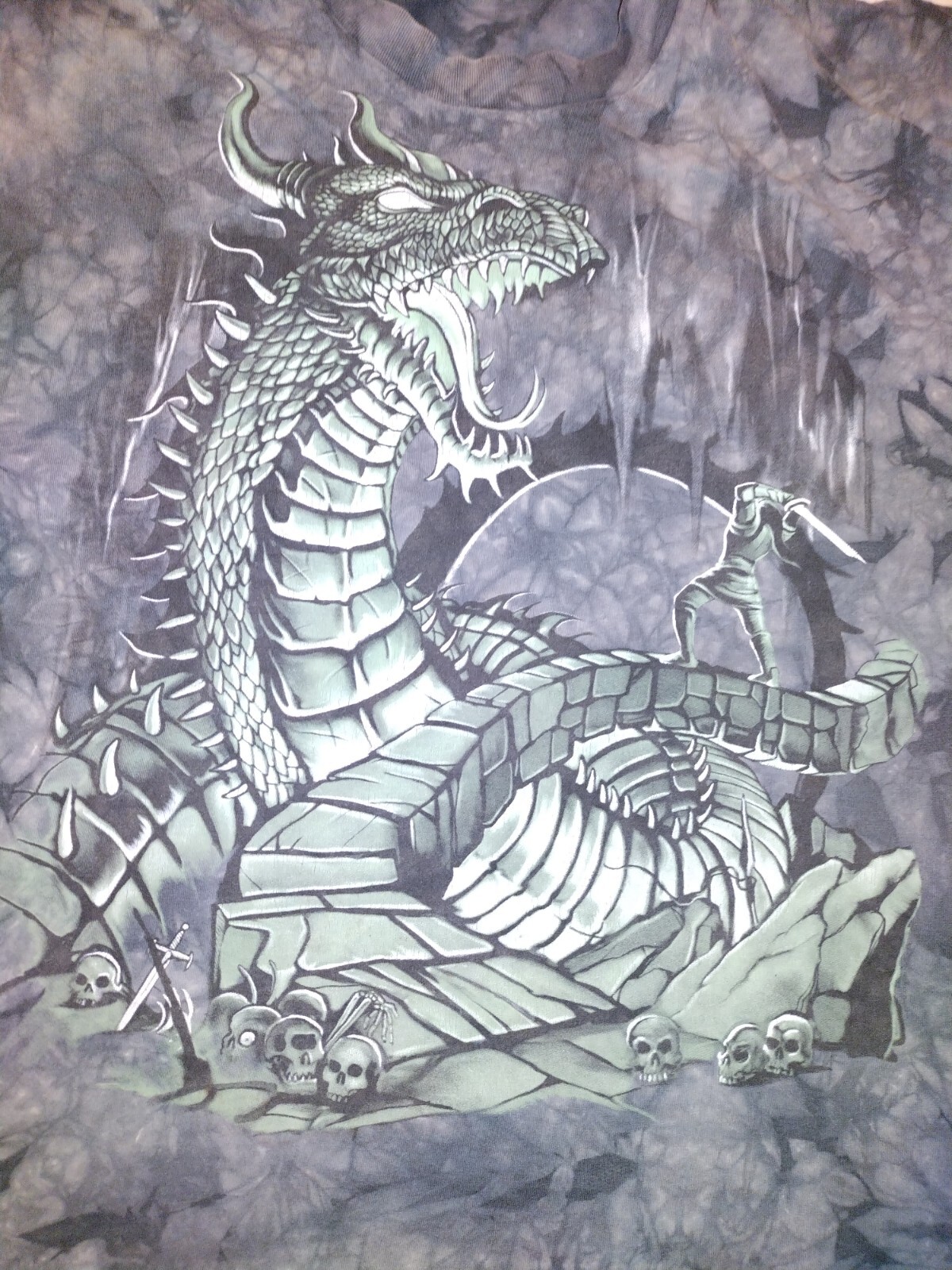 Vintage Knight Slaying The Dragon single stitch Graph… - Gem