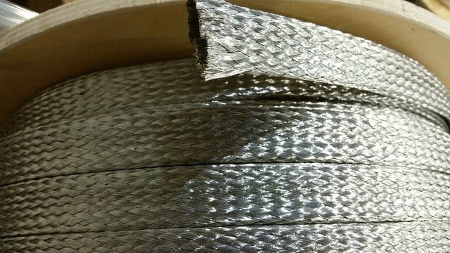 15 Ft' Tubular Braid Braided Tinned Copper Wire 2 Inch Wide Ground ...
