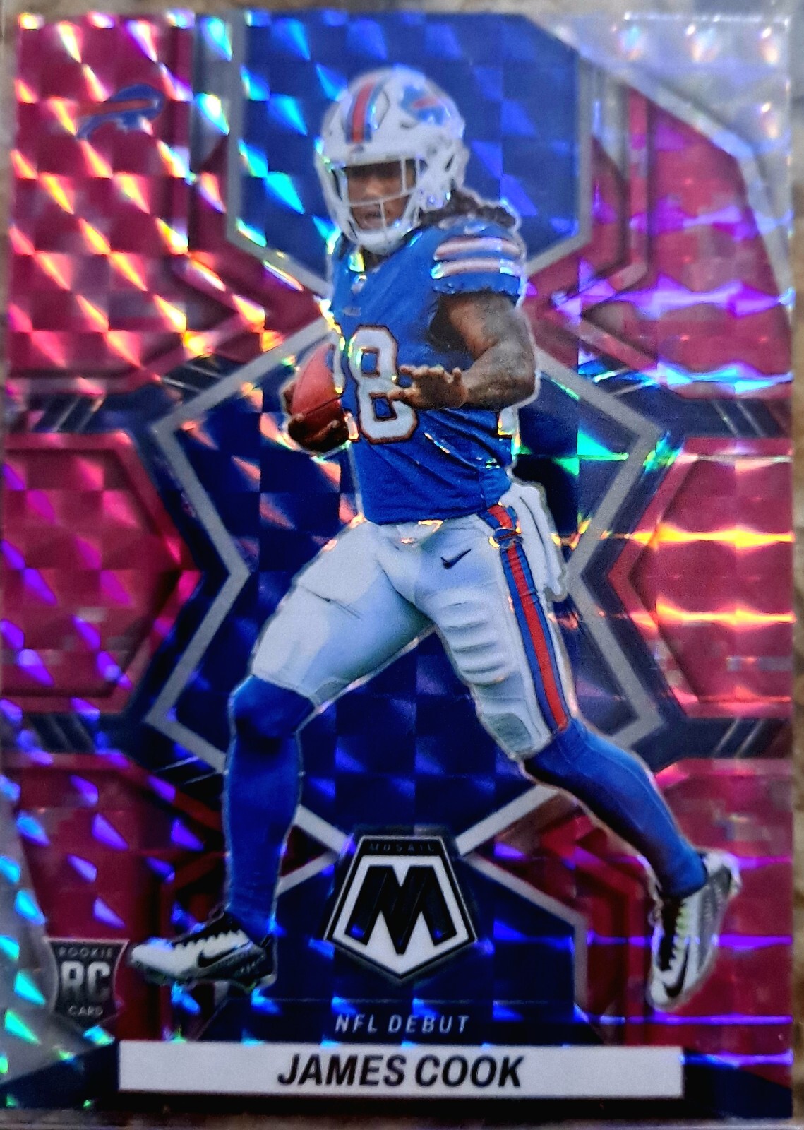 James Cook 2022 Mosaic Camo Pink Prizm NFL Debut Rookie Card RC #285 ...