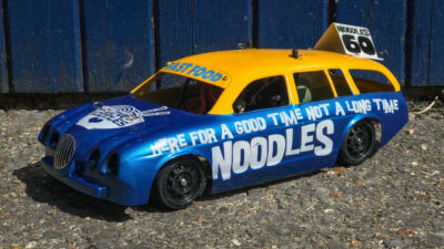 S Type Jaguar Estate 496 RC Banger Racing Body shell 1:12 Kamtec ABS | eBay