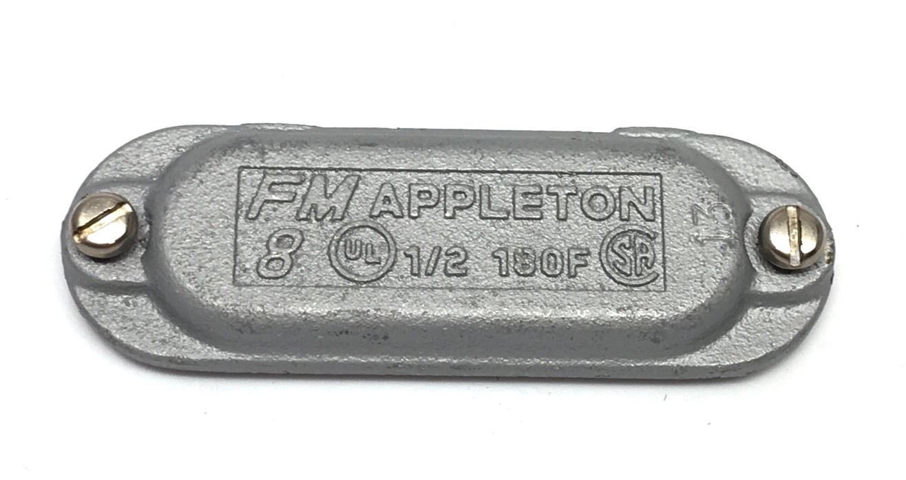 Appleton 180F 1/2" Cast Iron Grayloy Cover for Form 8 Body | eBay