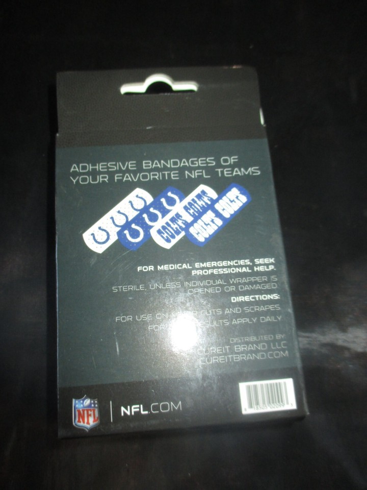 NFL Football INDIANAPOLIS COLTS Package of 50 Adhesive BANDAGES | eBay