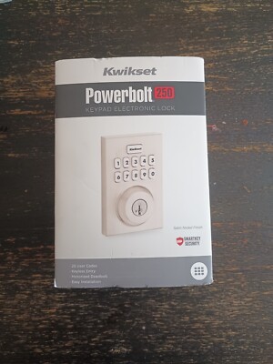 Kwikset Powerbolt 250 10-Button Keypad Electronic Deadbolt Lock in ...