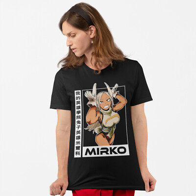 Unisex Rabbit Hero Mirko T-Shirt Rumi Usagiyama Miruko BNHA MHA My Hero ...