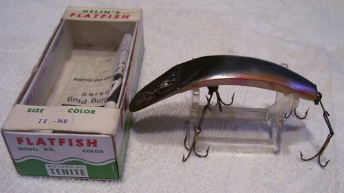 091424 BEAUTIFUL HELIN FLATFISH LURE 3.5" MIP T4 WR BOX PAPERS | eBay