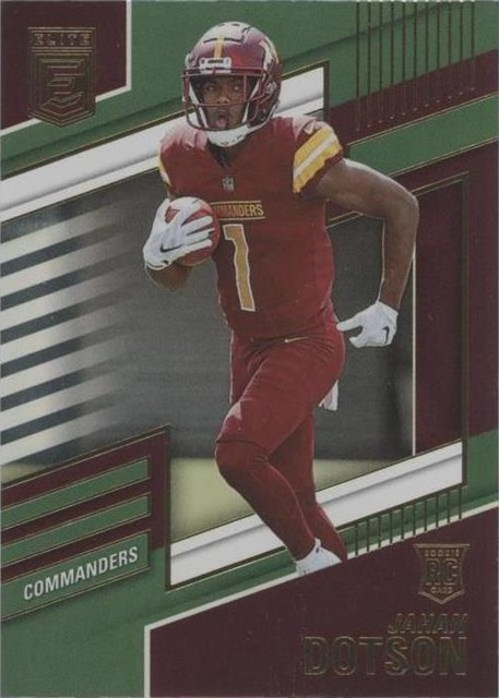 2022 Panini Donruss Elite - Rookies Green #123 Jahan Dotson (RC) for ...