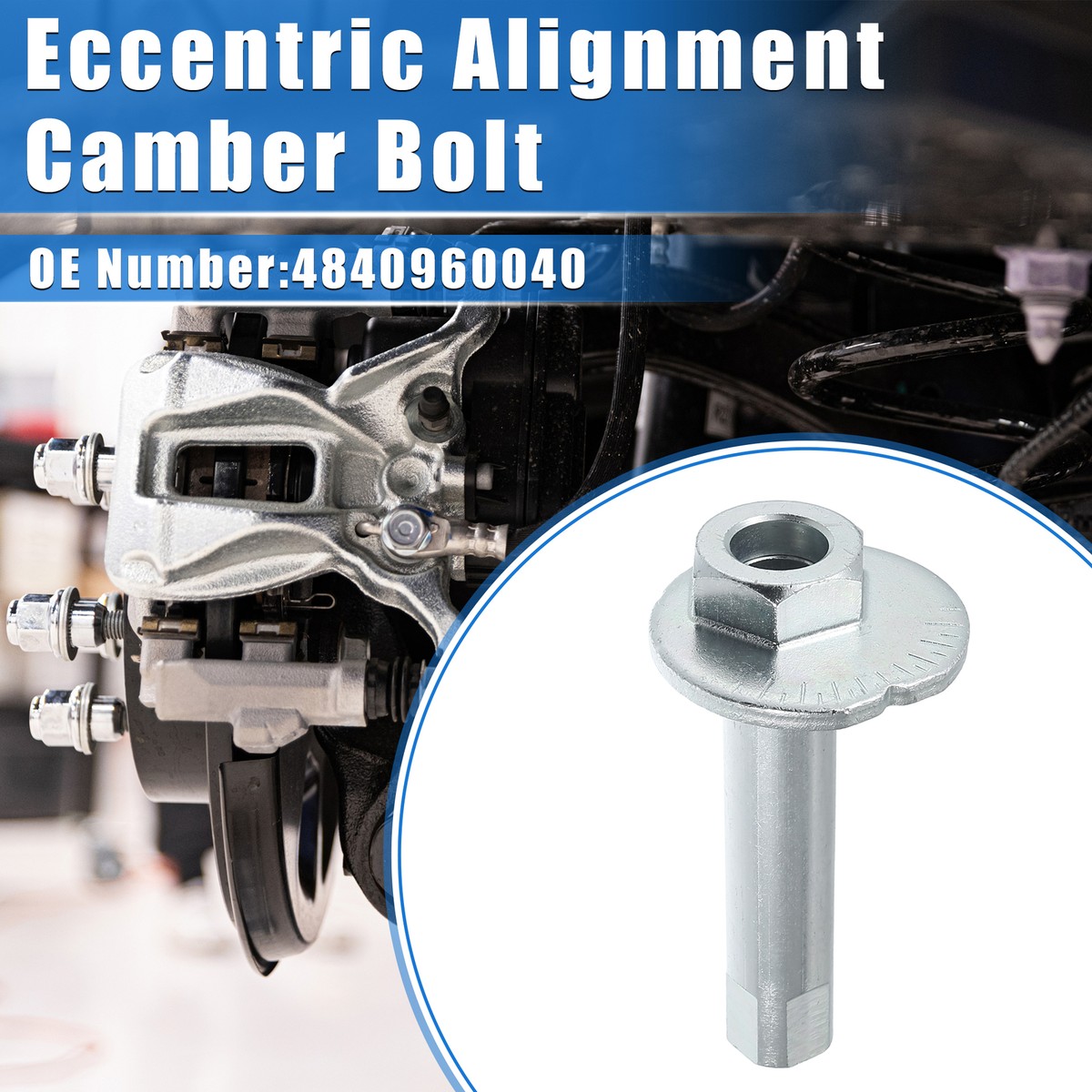 Front X AUTOHAUX 2 Pcs Eccentric Alignment Camber Bolt For Lower ...
