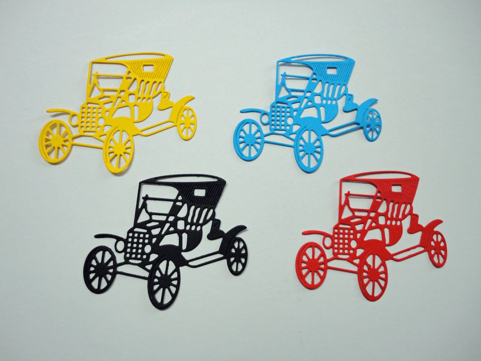 Vintage Car Die Cut - Pkt 8 | eBay