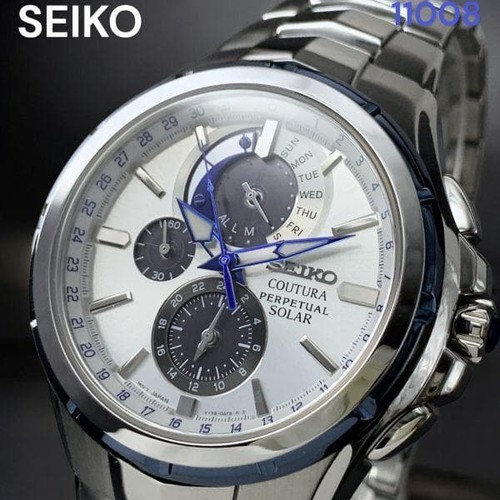 Seiko SSC787 Solar Chronograph Men's Watch No Customs Fees US | eBay