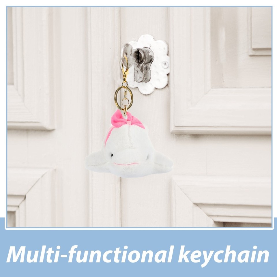 Stuffed Dolphin Pendant Animal Key Chain Bag Pendants Decor Cute ...