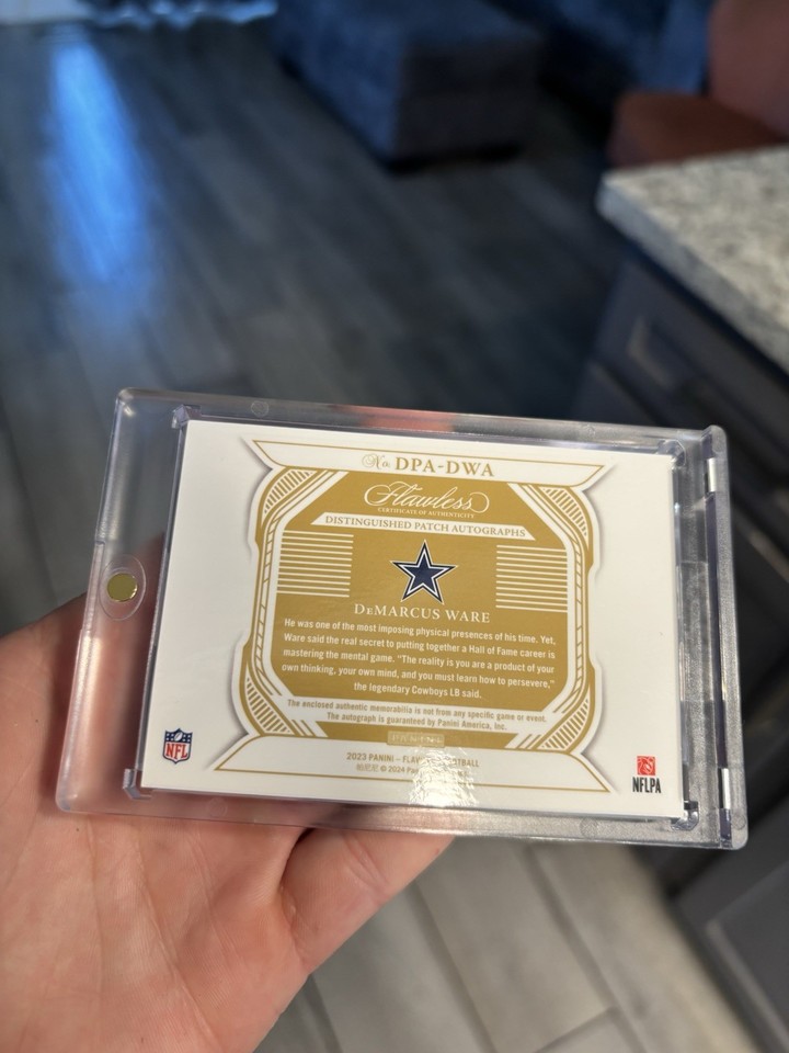 Demarcus Ware 2023 Flawless Patch Auto Platinum (DPA-DWA) 1/1 NFL ...